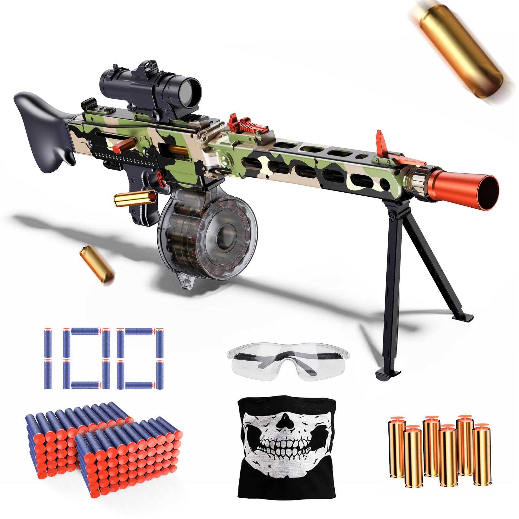 Amazon.com: Dulsaera Toy Gun Automatic Sniper for Soft Bullets -2 Modes ...