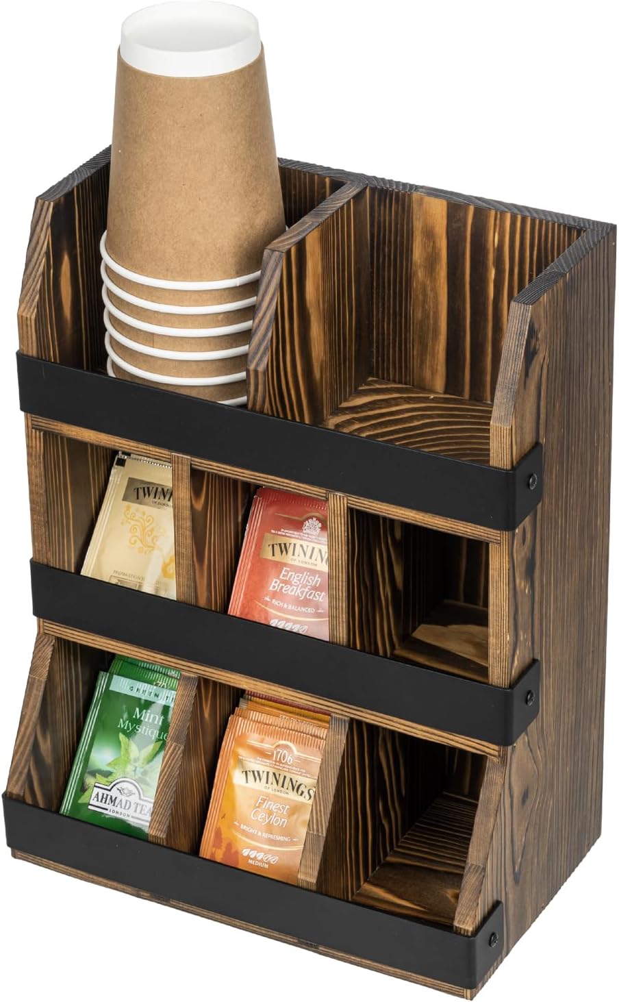 Amazon.com: MyGift Tea Bag Organizer Rack, Wall Mounted or Tabletop ...