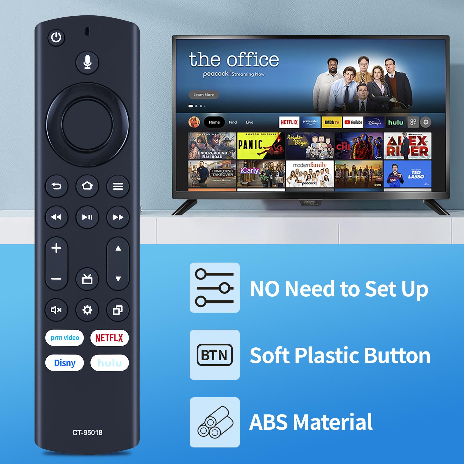 Snapklik.com : New CT-95018 IR Replacement Remote Control Fit For ...