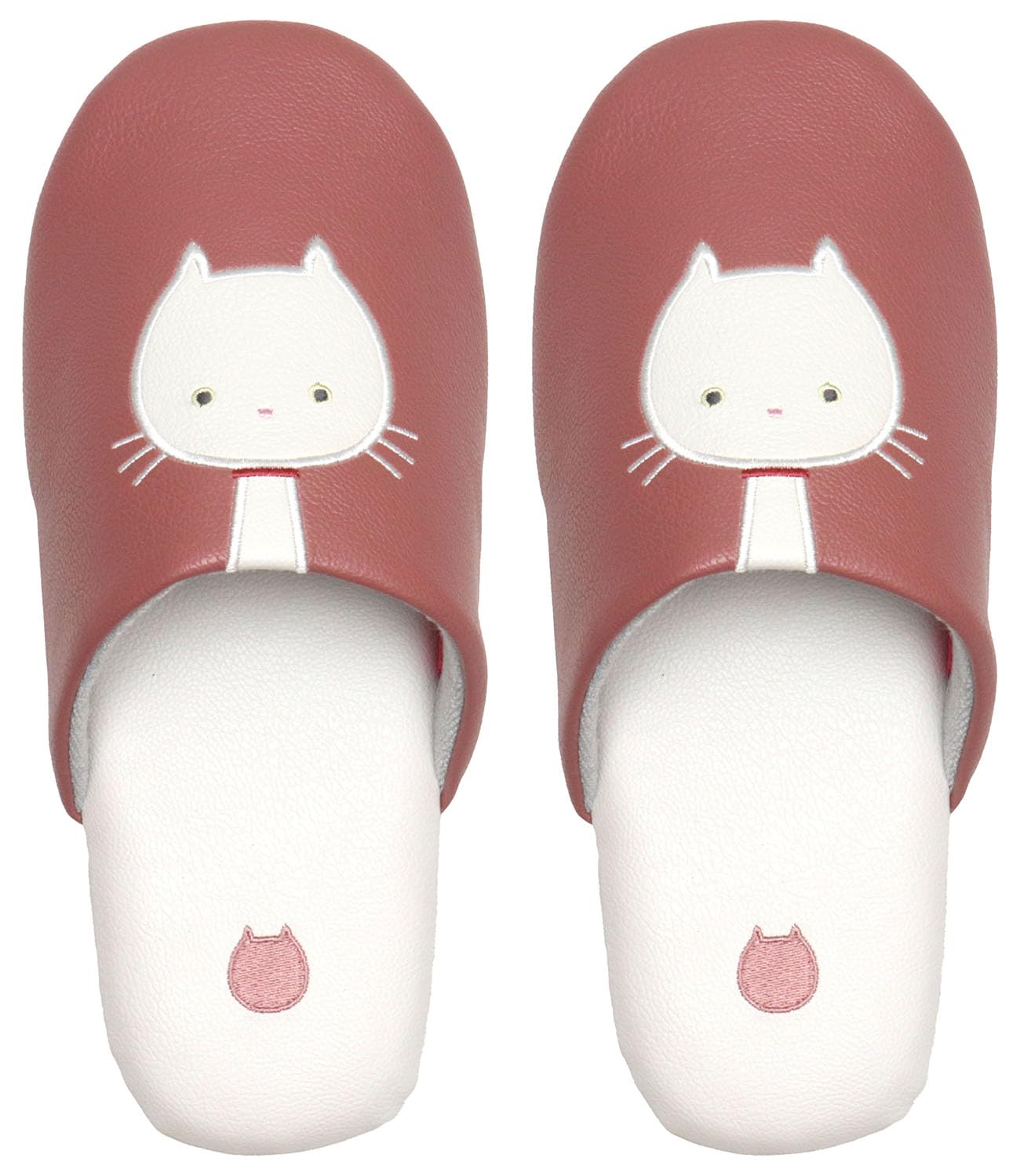 Amazon｜isso ecco シャトロン トイレファブリック [トイレマット フタカバー スリッパ 猫 白猫 黒猫 かわいい ] (スリッパ単品, ピンク)｜トイレマット・タンクカバー ...