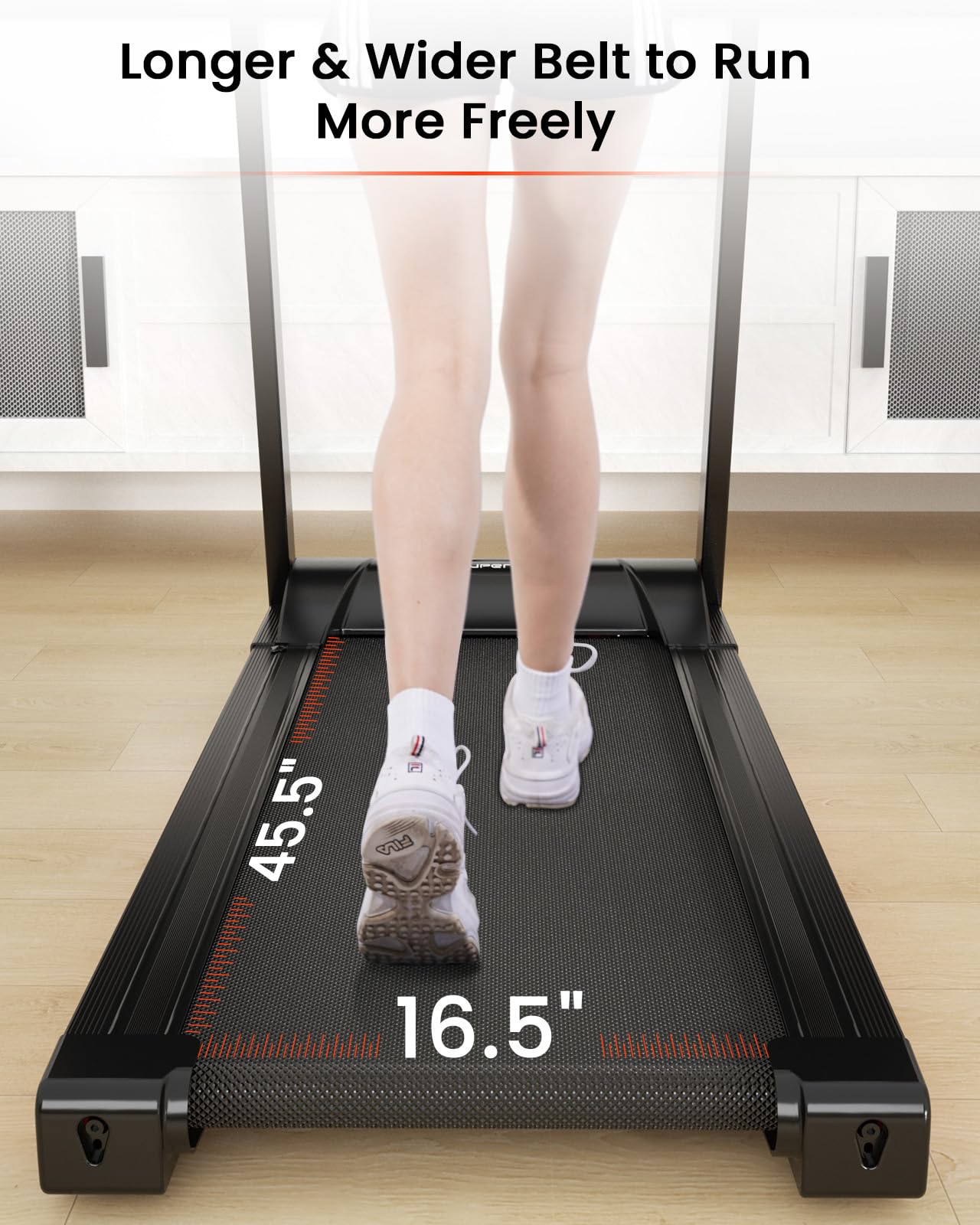 Snapklik.com : SupeRun Folding Treadmill, 3HP Treadmills For Home