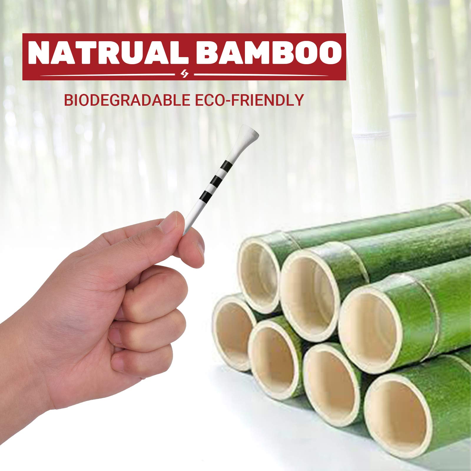 Snapklik.com : SAPLIZE Bamboo Golf Tees Pack Of 150