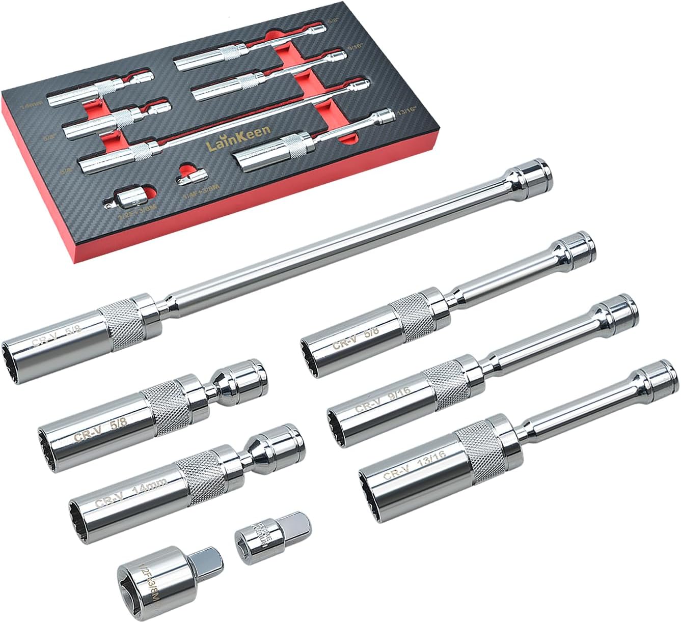 Amazon.com: VIM Tools VIM-SPM100 Spark Plug Socket Master Set - 13 ...