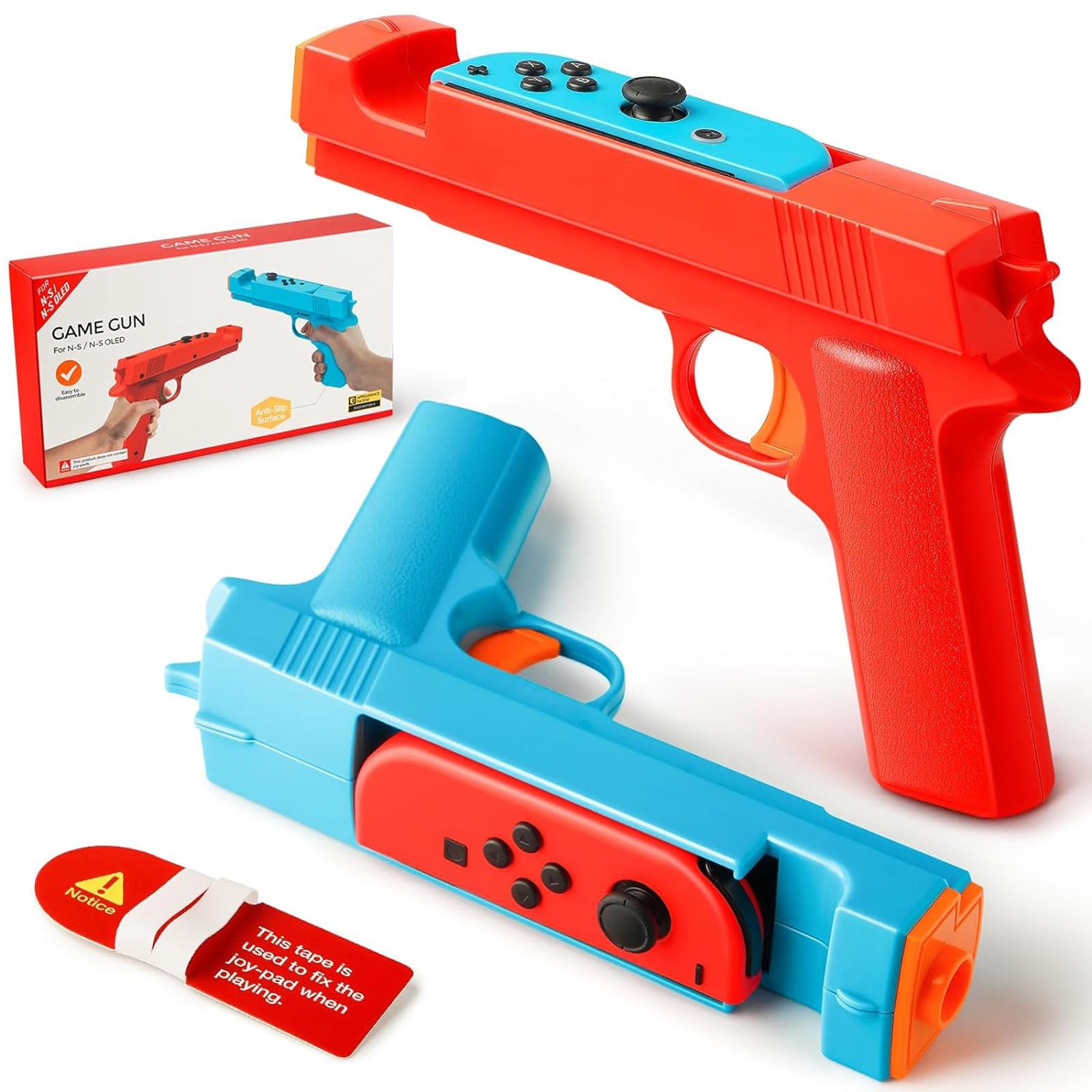 Empuñadura de Pistola para Juegos para Switch, Joystick con Forma de Pistola OLED NS/NS ...