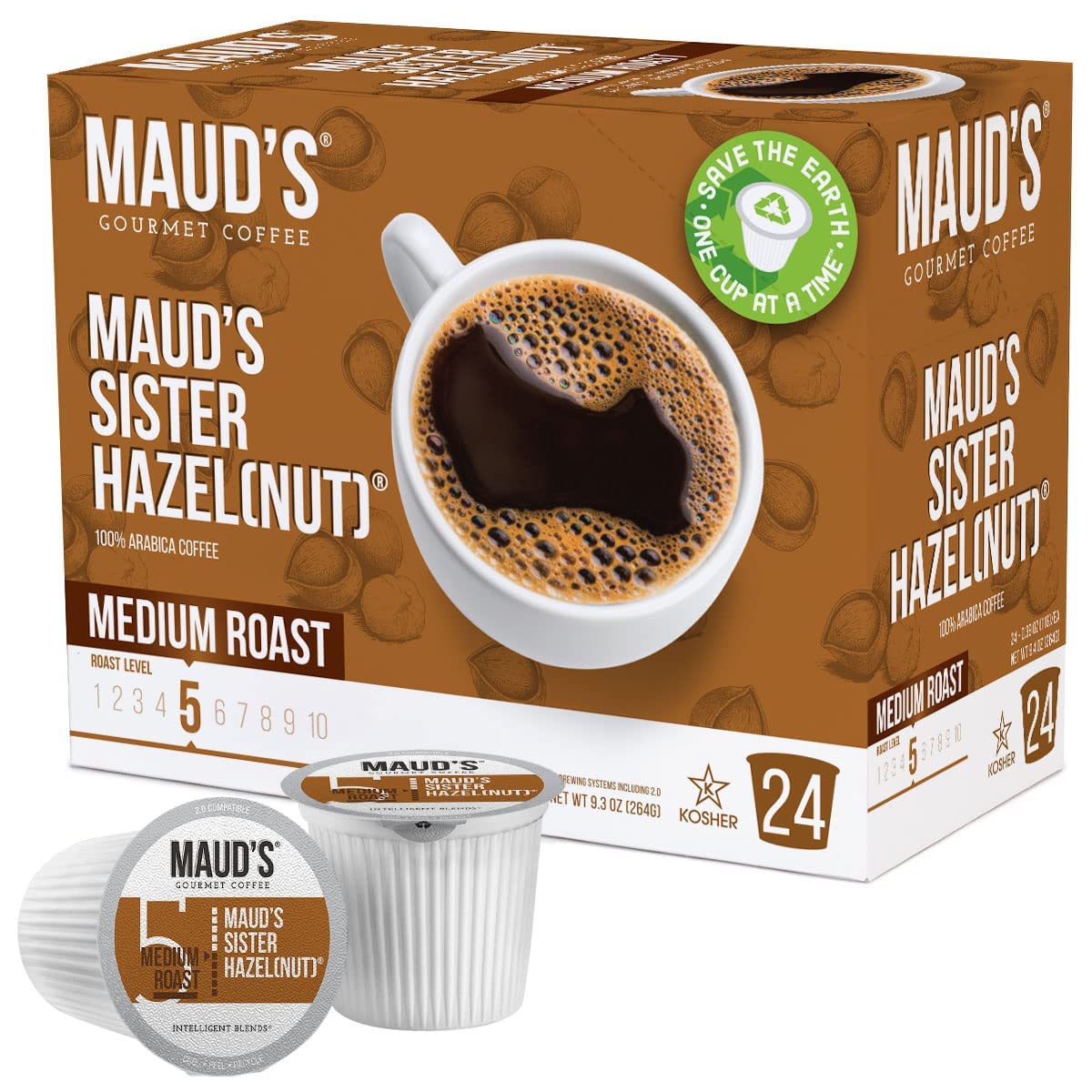 Snapklik.com : Mauds Sweet Hazelnut Flavored Coffee Pods, 24 Ct Sister ...