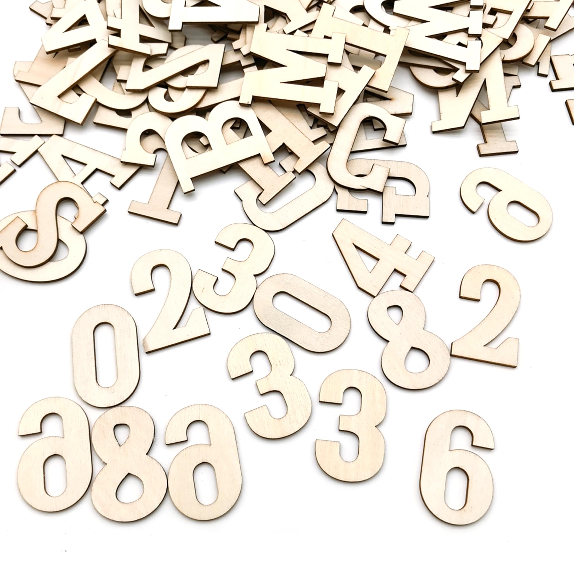 Amazon.com: Wooden Letters for Crafts, 2 Inch Unfinished Capital Wooden ...