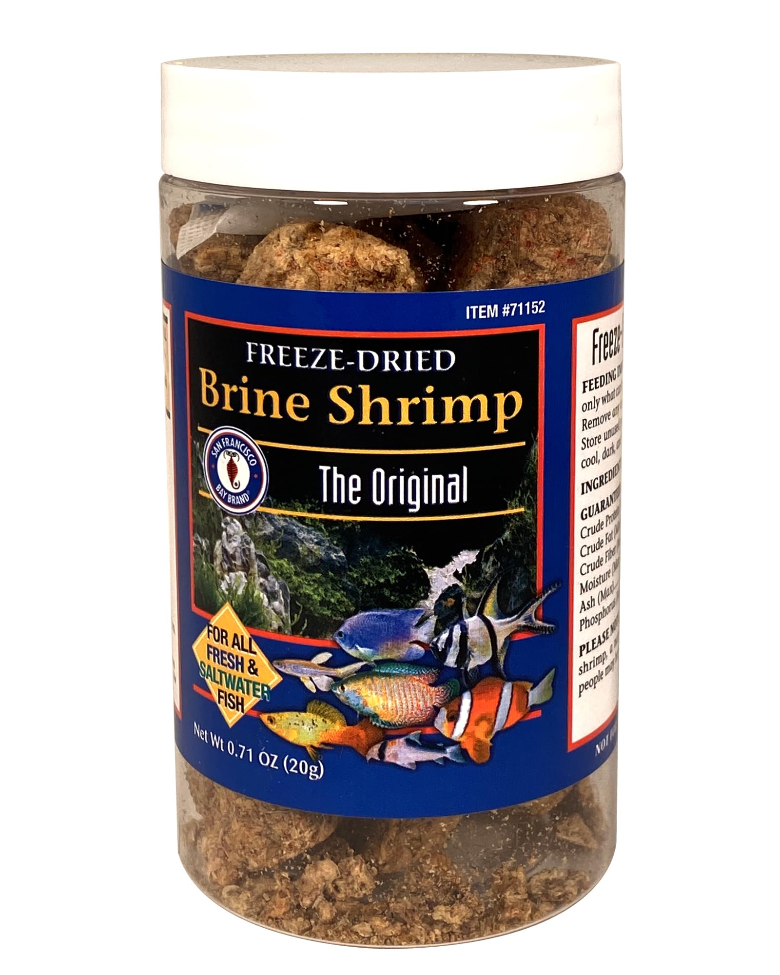 Amazon.com: San Francisco Bay Brand Fish Food Freeze Dried Brine Shrimp ...