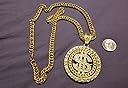 ACRABROS Gold Chain Dollar Necklace: Fake Money Sign Hip Hop Costume ...