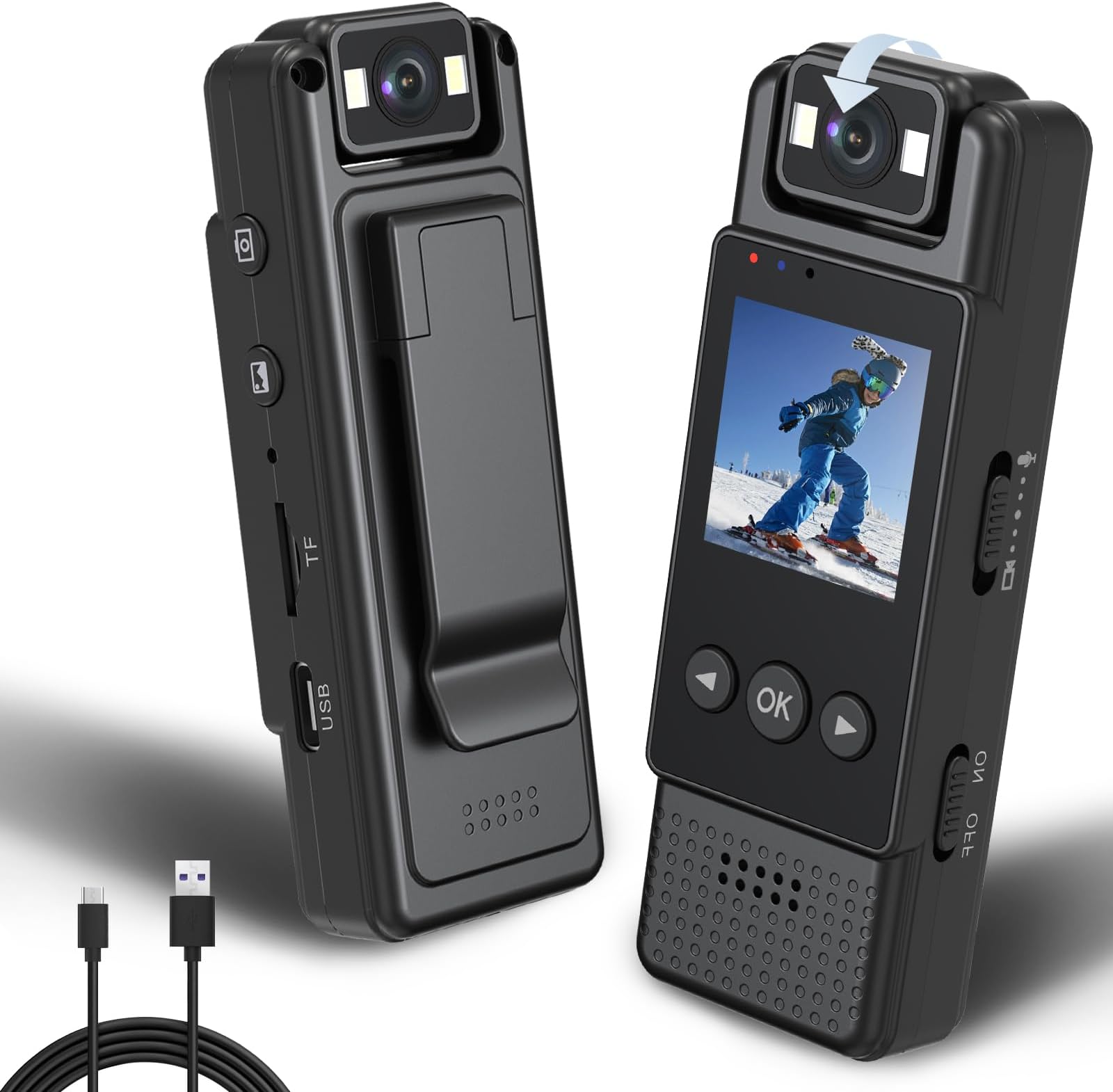 Amazon.com: TooPro 1080P Body Cameras with Audio and Video Recording ...
