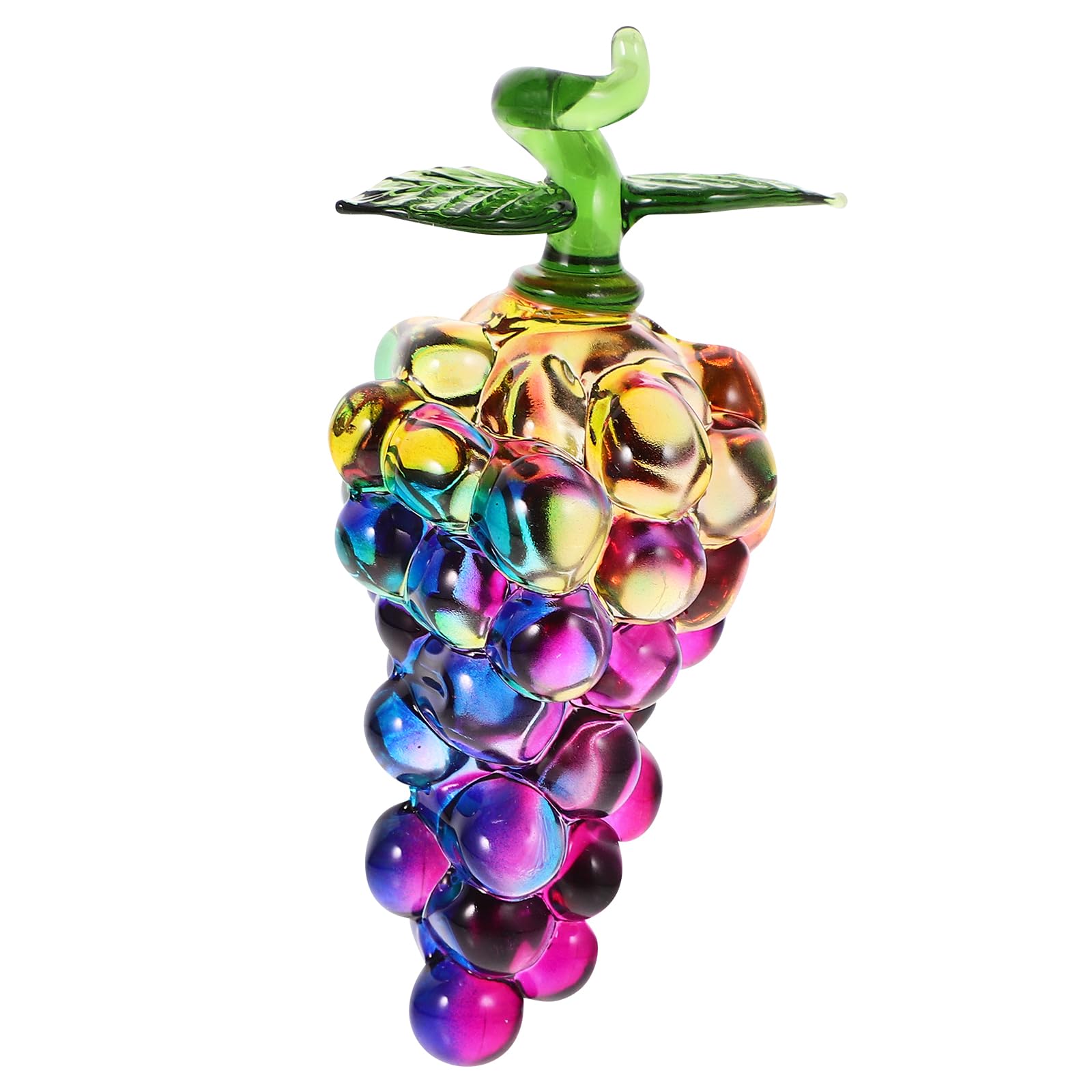 Amazon.com: VOSAREA Crystal Grape Figurine Crystal Fruit Grape ...