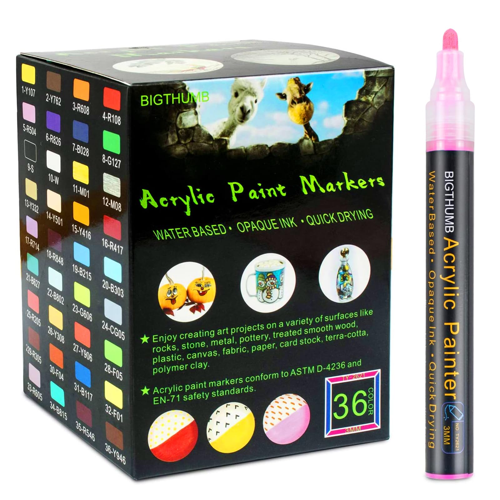 Simpleoa Acrylic Paint Pens for NAIDOC week, 36 Paint Markers Pens for ...