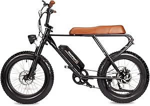 Amazon.com : MACFOX Electric Bike for Adults, 500W(750w Peak) Electric Bicycle, 20"×4" Fat Tire ...