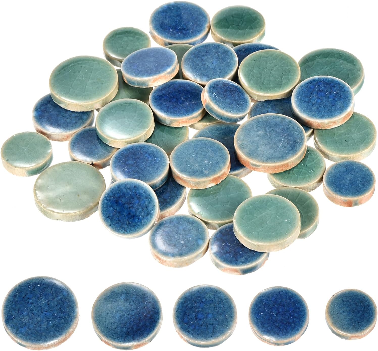 Amazon.com: MECCANIXITY 100g Ceramic Mosaic Tiles for Crafts Bulk ...