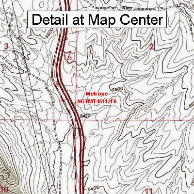 Amazon.com : USGS Topographic Quadrangle Map - Melrose, Montana (Folded ...
