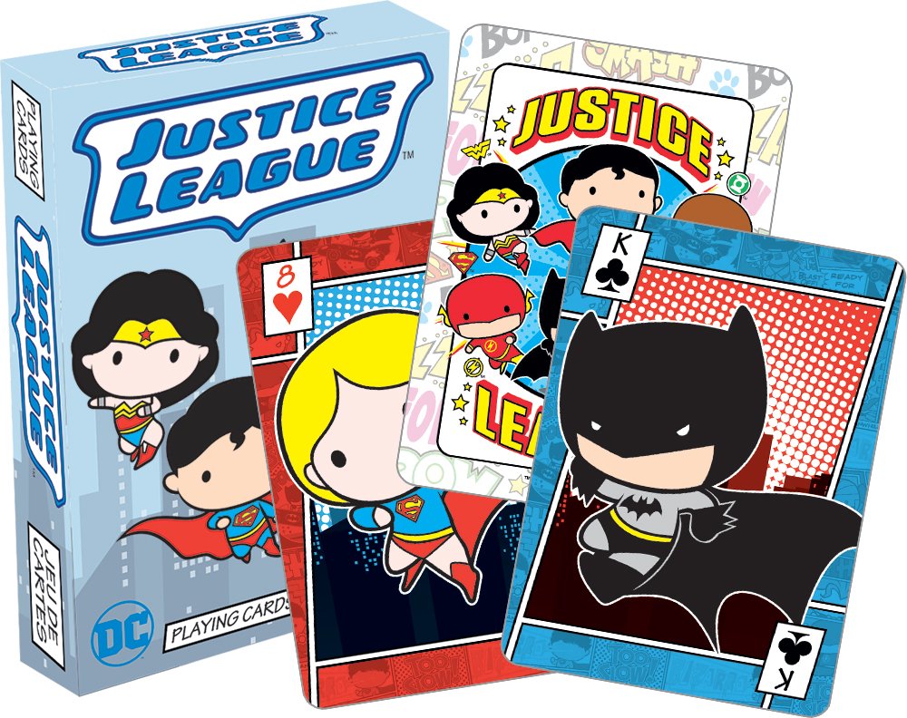 Amazon.com: Aquarius DC Comics Chibi Playing Cards : Toys & Games