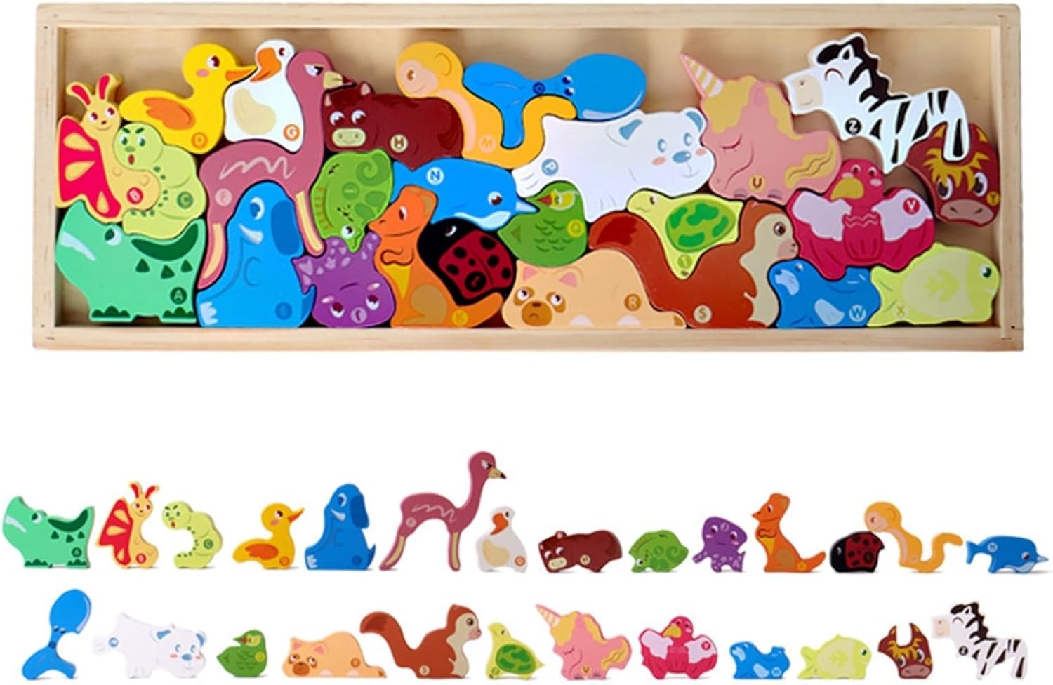 Amazon.co.jp: Sironoa 知育玩具 木製 パズル おもちゃ 組み合わせ 動物 認識 2歳 3歳 4歳 子供 女の子 男の子 脳トレ 立体 積み木 入園お祝い プレゼント ...