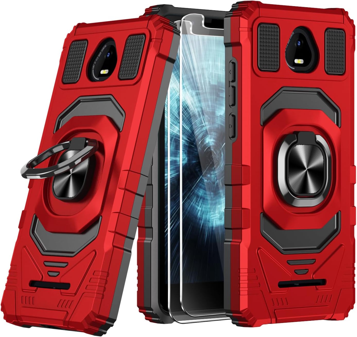 Amazon.com: Oududianzi - Case for Schok Volt SV55 SV55216, [2 Pieces Screen Protector], Built in ...