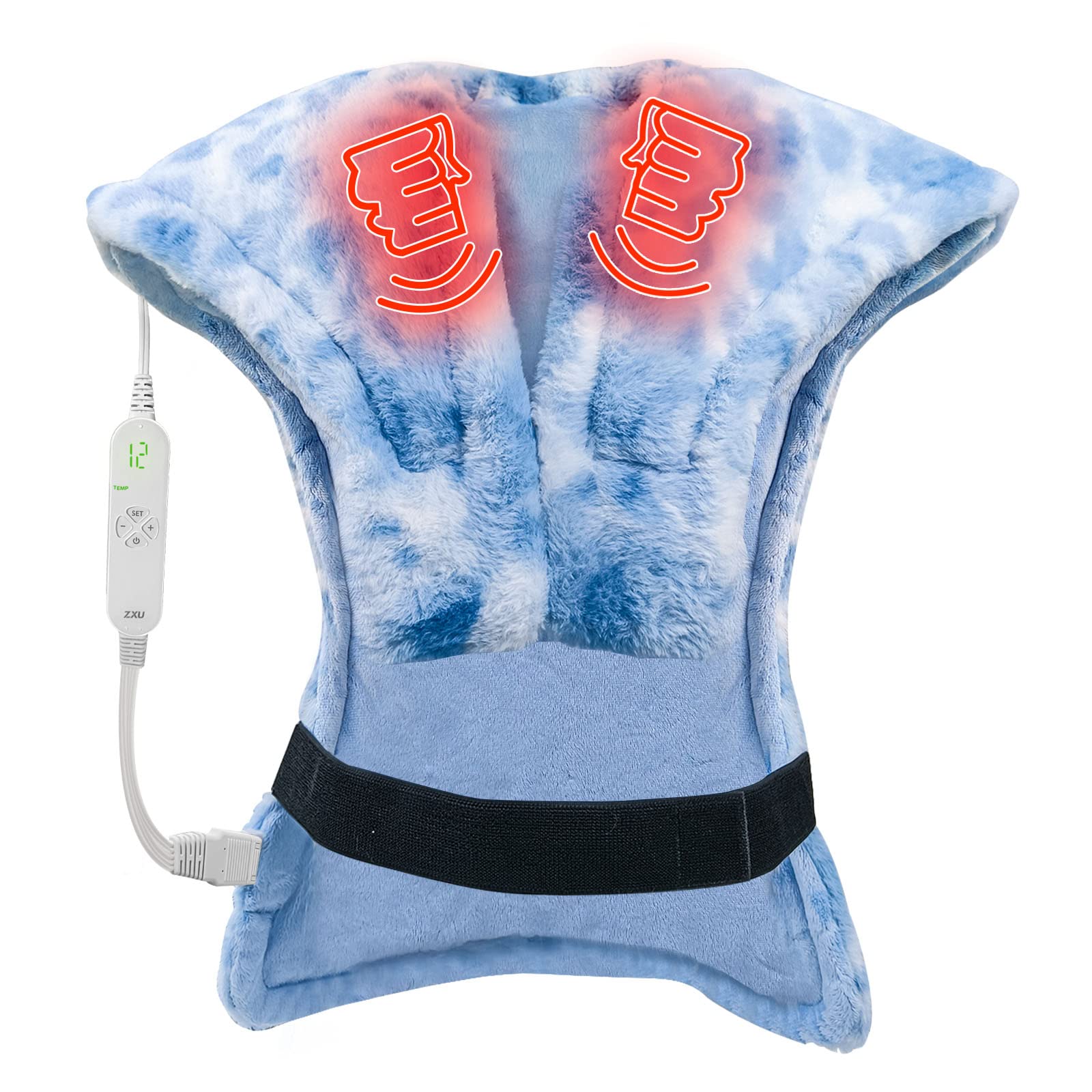 Amazon.com: Heating Pad with Massager for Full Back and Shoulder,Large ...