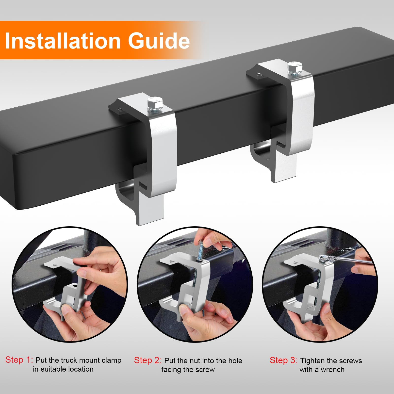 Snapklik.com : Ovsor Truck Topper Camper Clamps - 4 Pack Sliver Truck ...