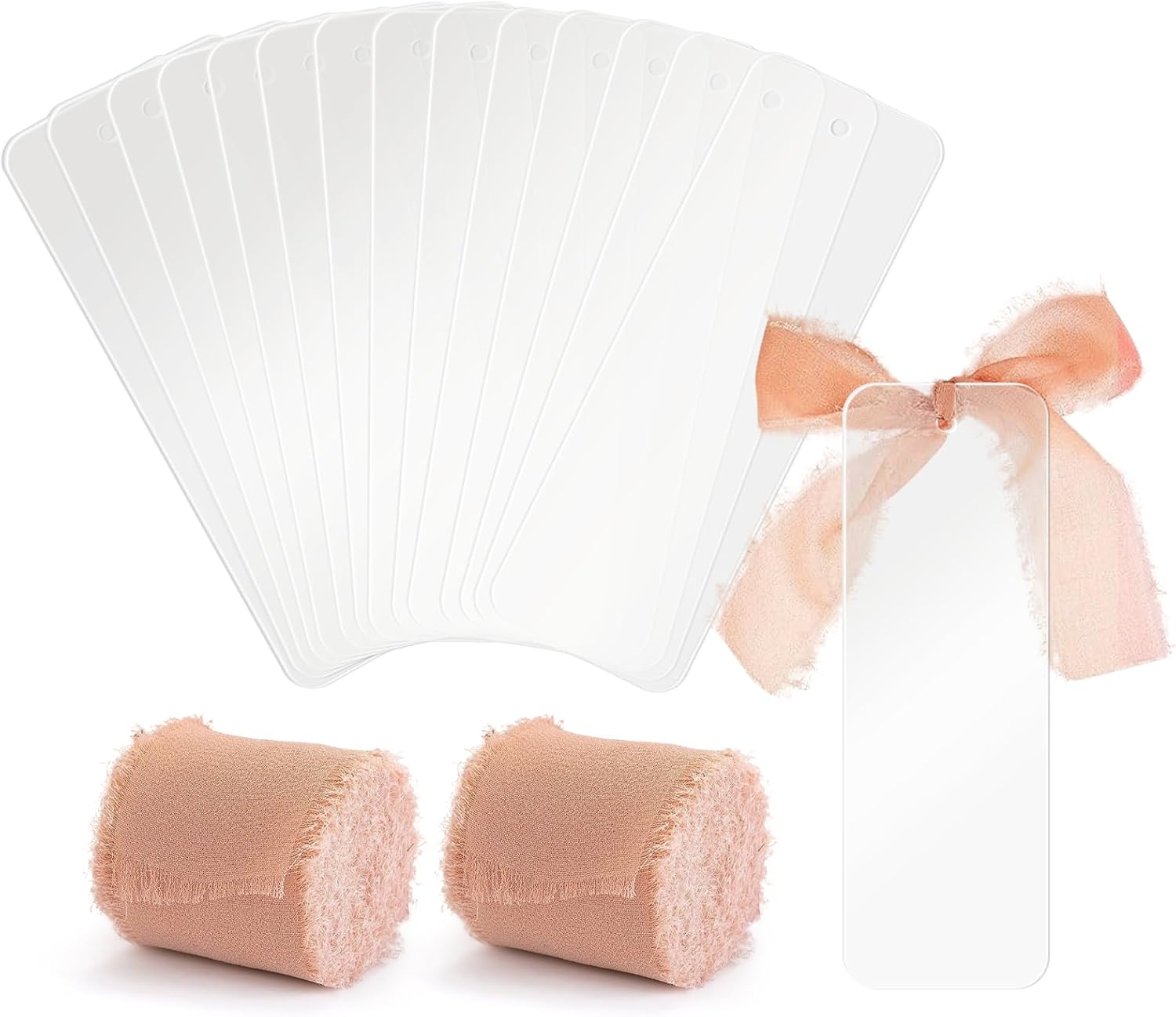 Amazon.com: Hipruict Acrylic Bookmark Blanks, 60 PCS Book Marks with 2 ...