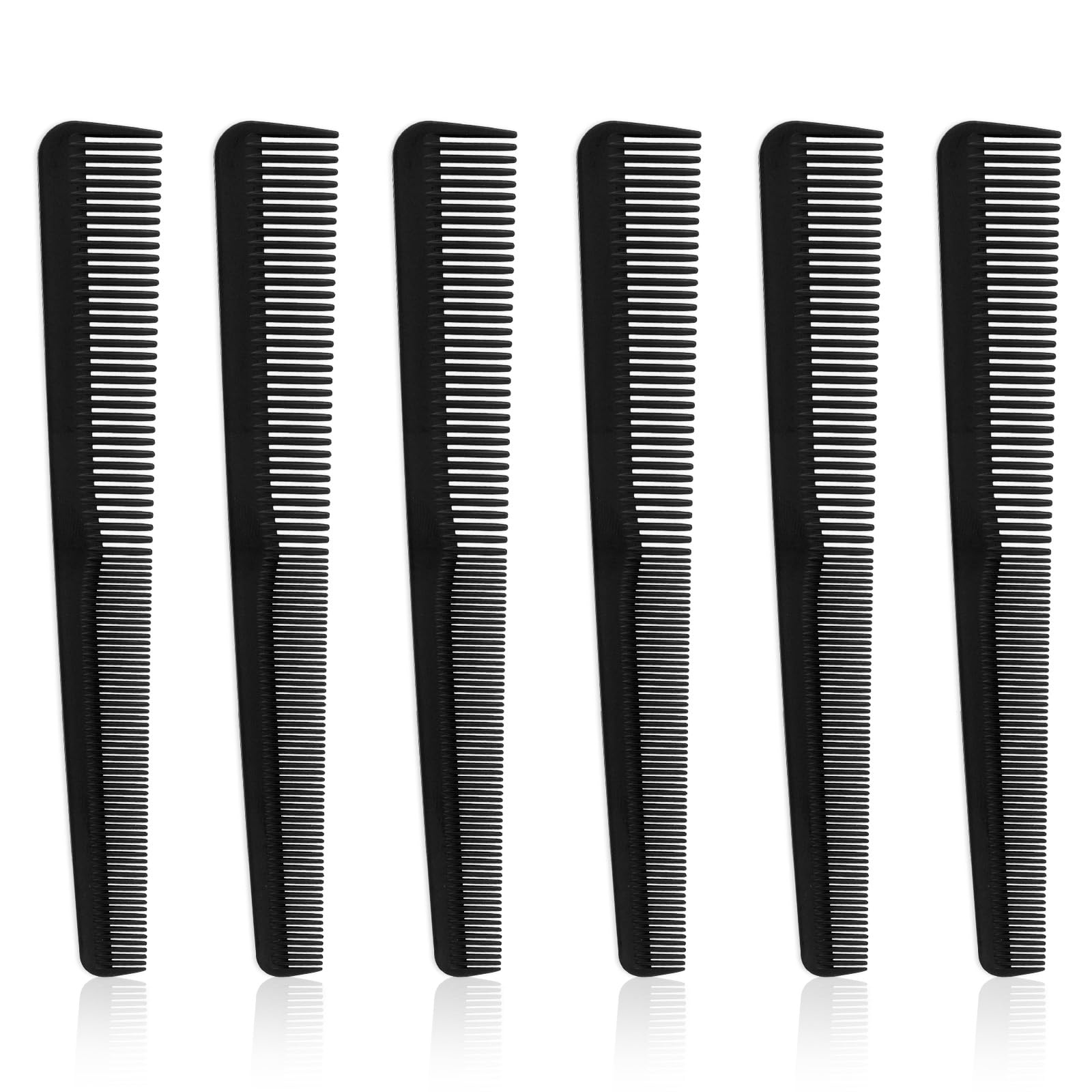 Amazon.com : 6 PCS Premium Carbon Fiber Barber Combs, Taper Comb Carbon ...