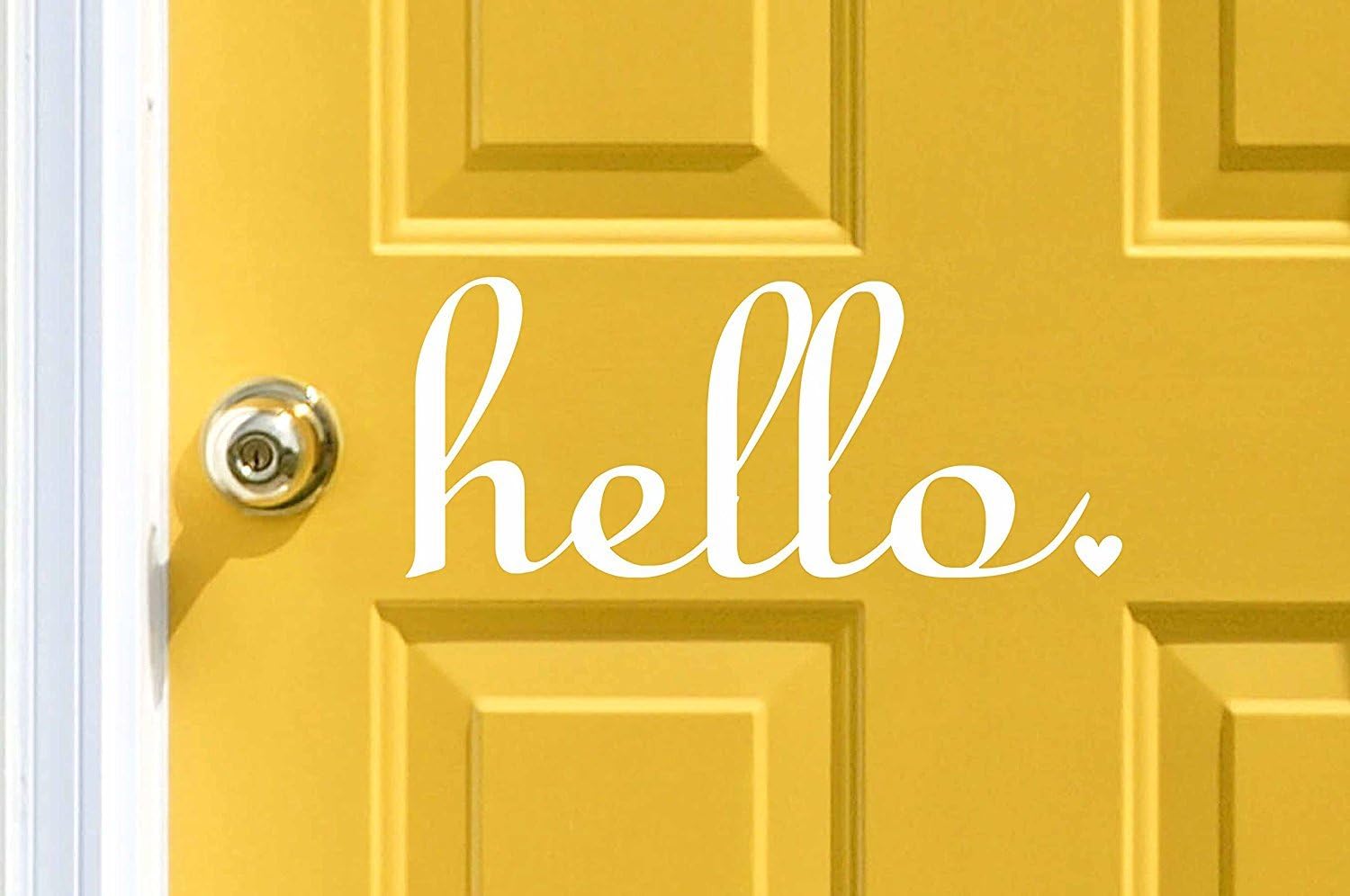 Amazon.com - BATTOO Hello Door Decal Vinyl Wall Quote Hello Wall Or ...