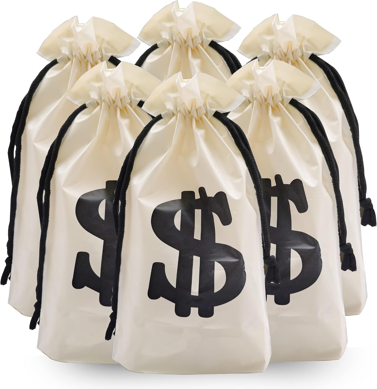 Amazon.com: Eylola Money Bags - 48 Pcs 6.3 x 9 Inch PE Dollar Sign ...