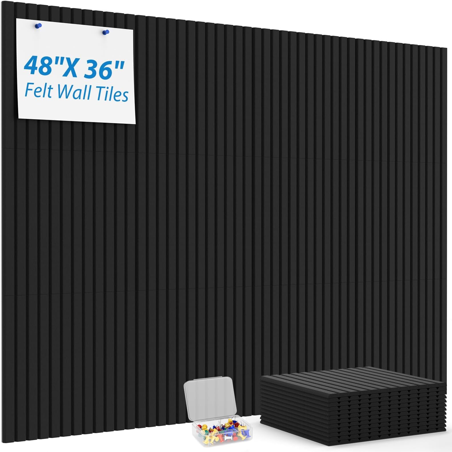 Amazon.com : WALLHERO Large Bulletin Board, Tack Board, 59"x36" | 15 ...