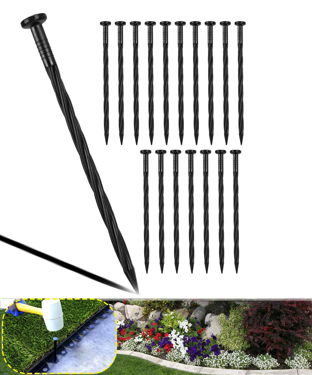 Snapklik.com : Meboyz 50-Pack Spiral Nylon Landscape Anchoring Spikes ...