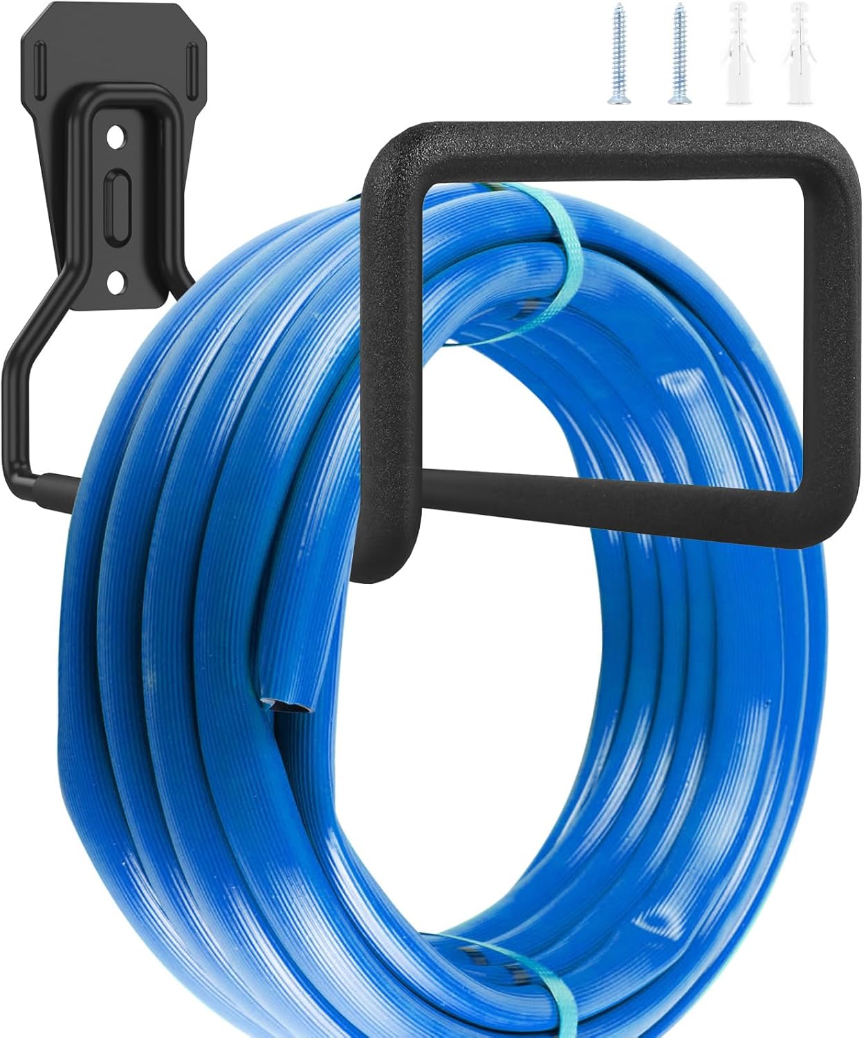 Metal Garden Hose Holder Heavy Duty Hose Hanger Wall Mounted Water Hose ...