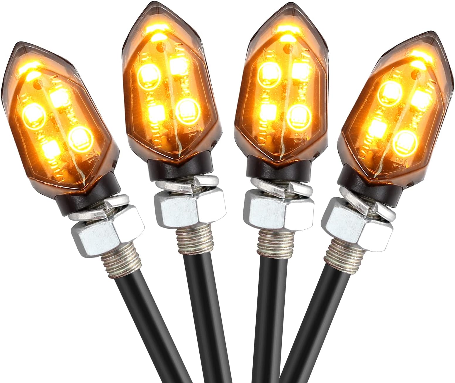 Justech 4X 15LED Mortoradblinker mit E-Mark IP65 Blinker Biegbar ...
