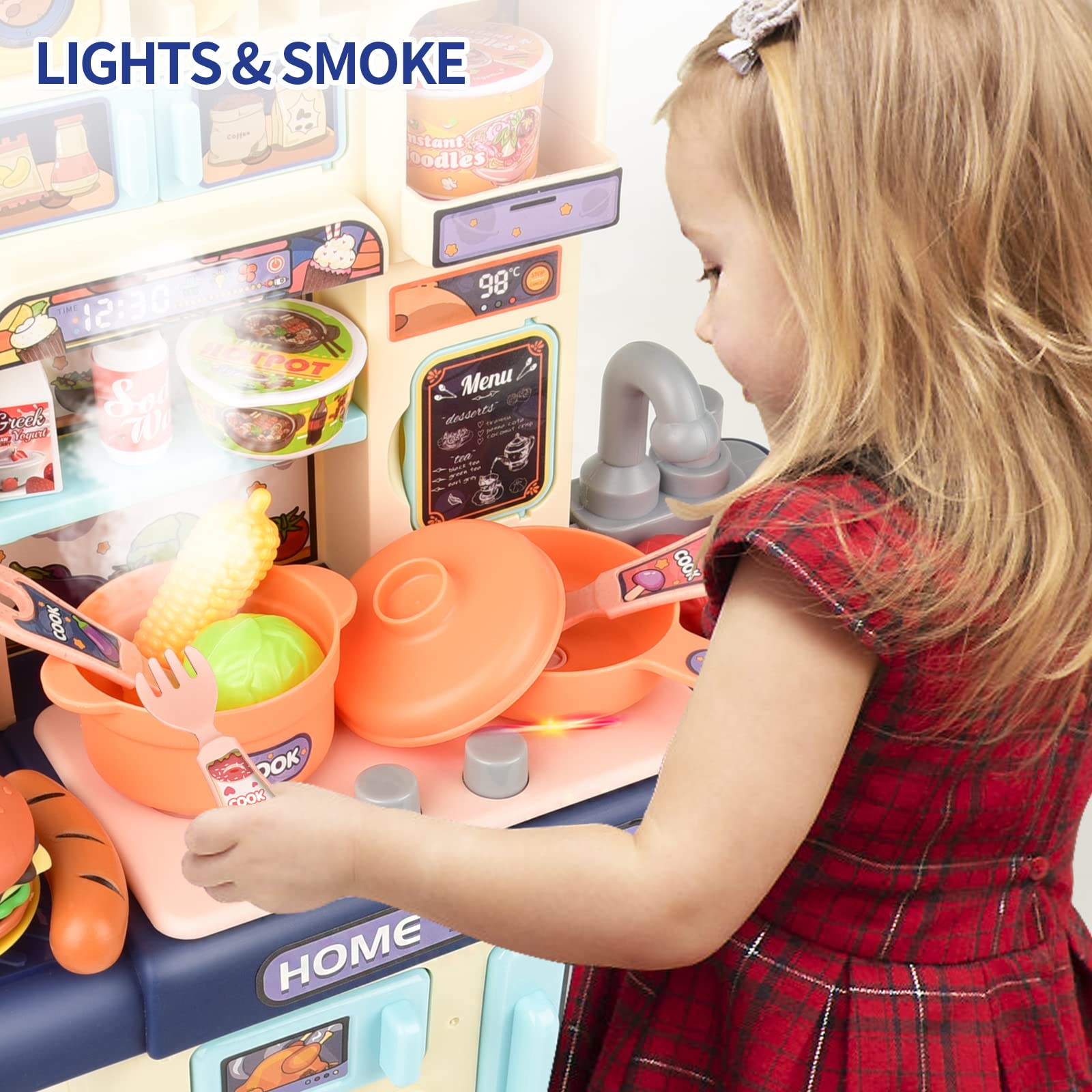 UKBOO Kitchen Playset with Re...B0B5L6Q35J | Encarguelo.com