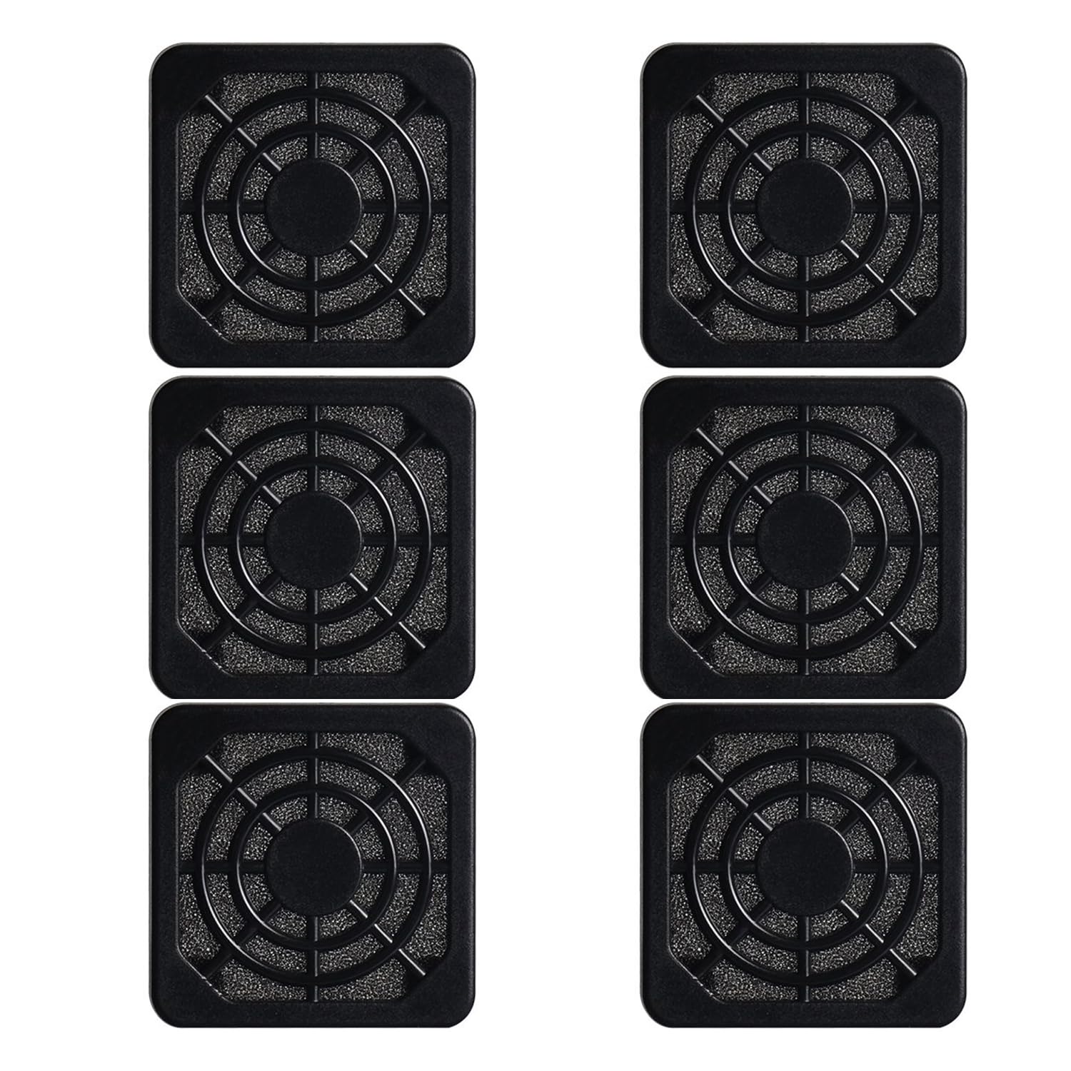 Amazon.com: SQXBK 6PCS Cooling Ventilator Fan Filter Dust Cover Black ...