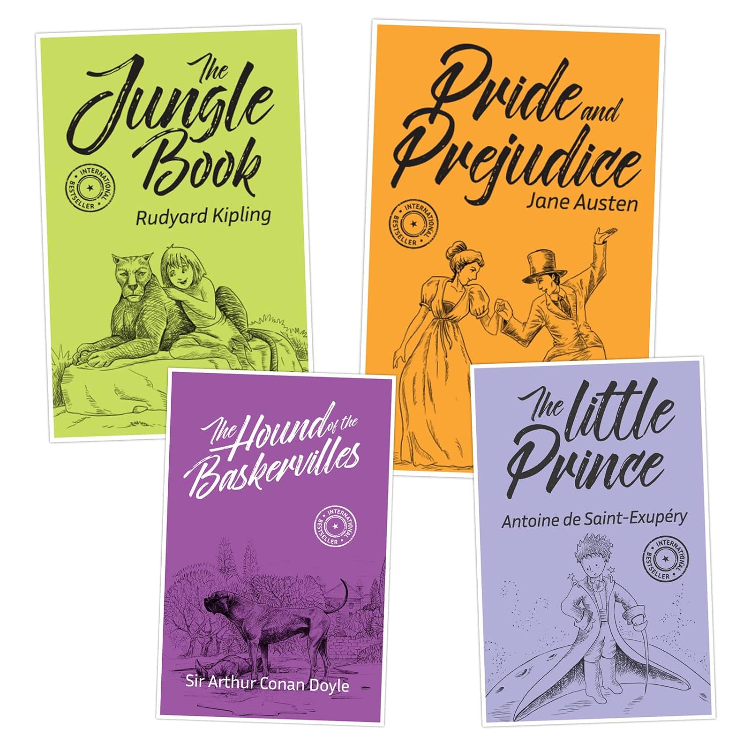 Pack of 4 Classic Novel Book for Adult - Little Prince, Pride ...