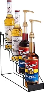 Amazon.com: Mustry Coffee Syrup Rack for Coffee Bar Accessories, Fits ...