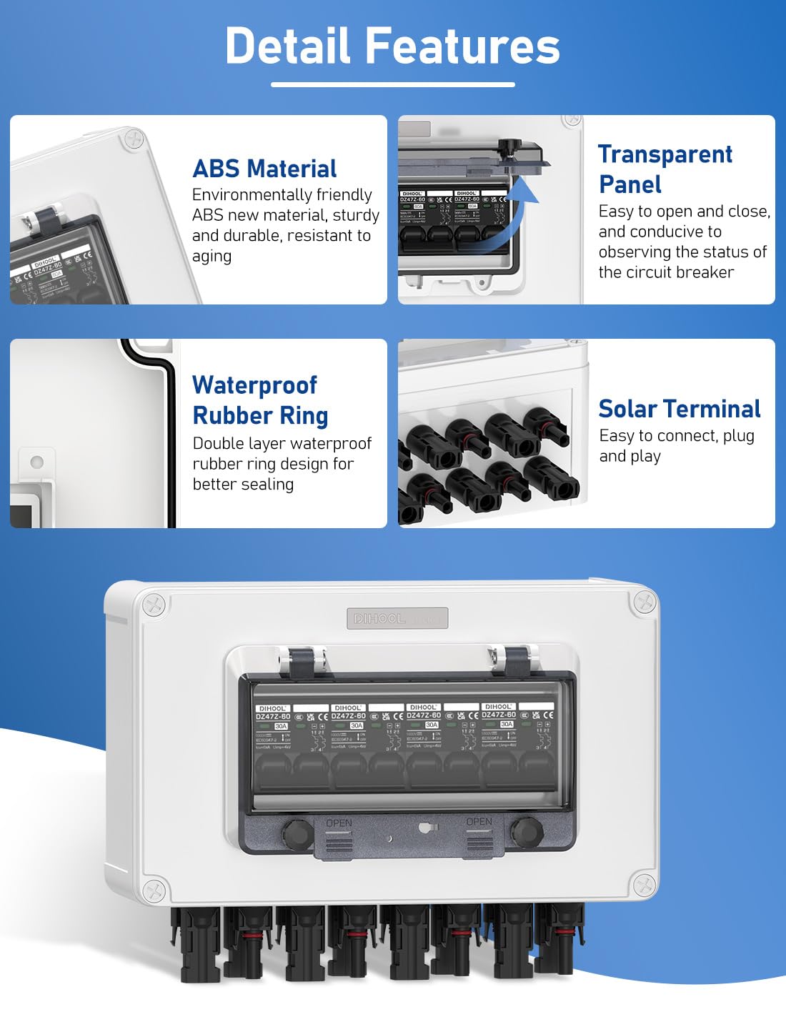 Snapklik.com : Solar Panel Disconnect Switch 4 String 30 Amp DC Circuit ...