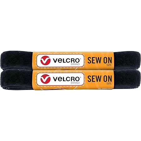 Amazon.com: Velcro Soft & Flexible Sew On Tape Roll 5/8" x 30" Black