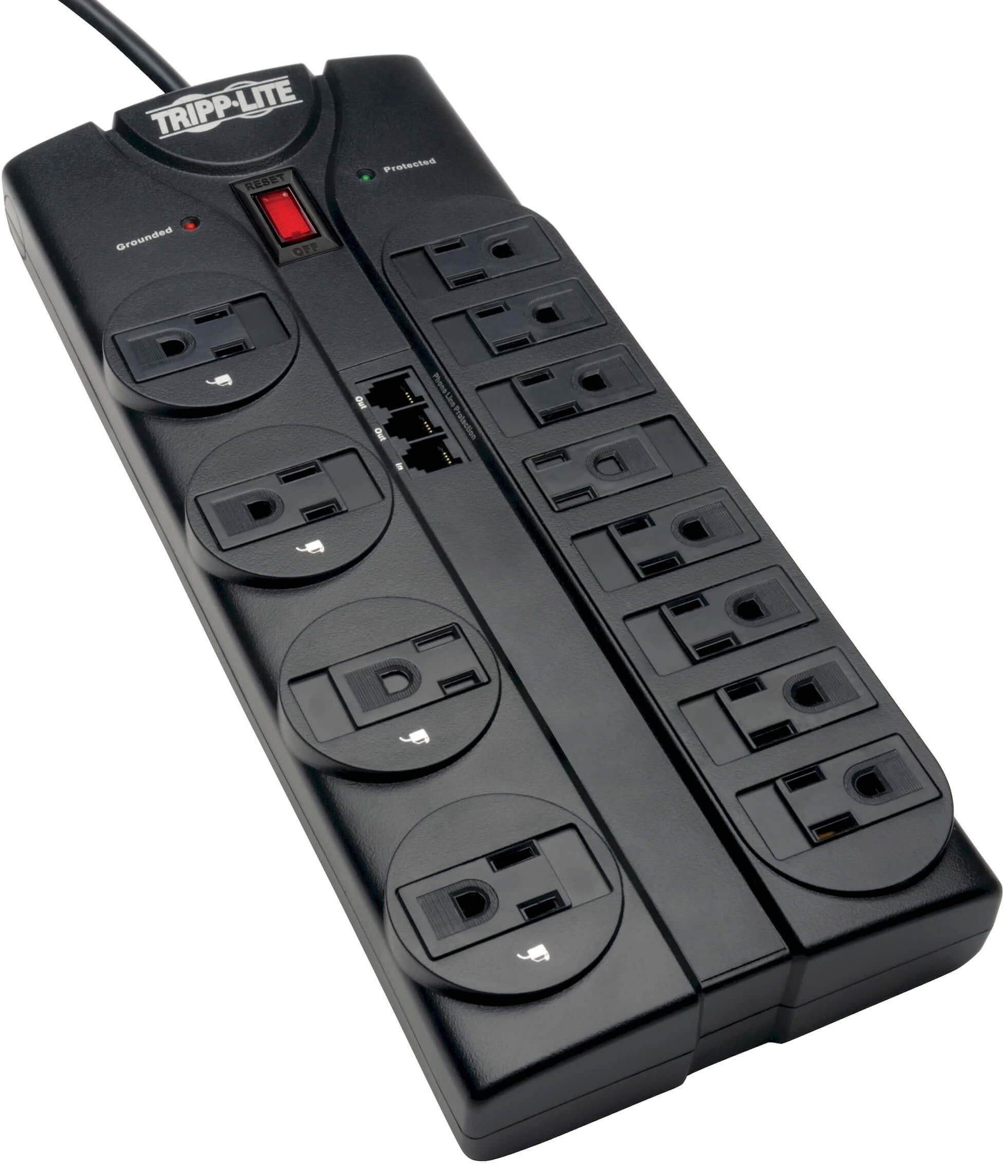 Amazon.com: Tripp Lite 12 Outlet Surge Protector Power Strip, 8ft Cord ...