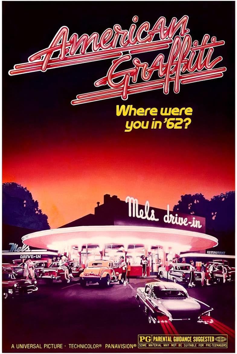 Amazon.co.jp: アートポスターアメリカングラフィティ（American Graffiti）32デュースクーペ/アメグラ/メルズ ...