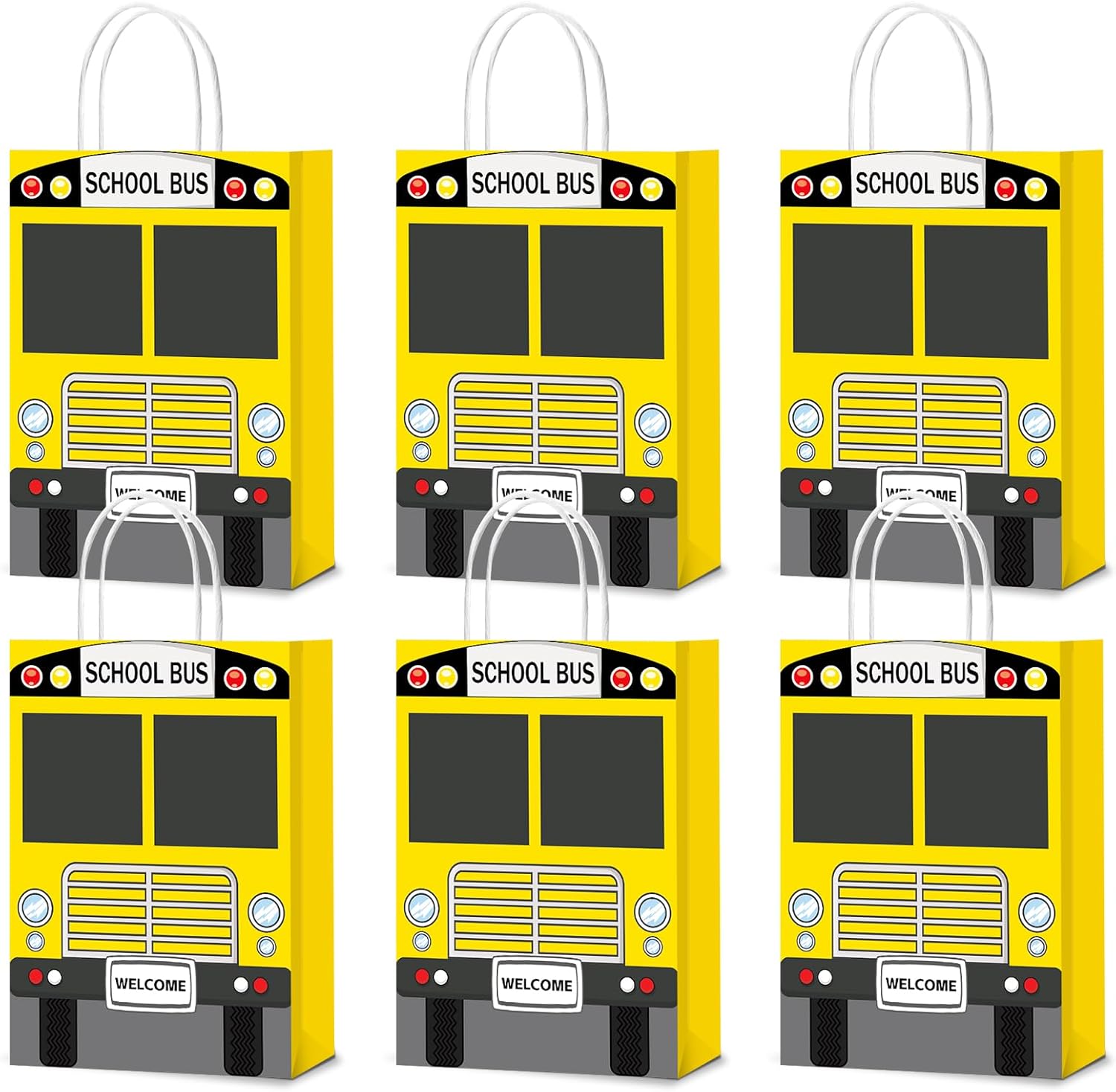 Amazon.com: ojustbeok 12Pcs School Bus Goodie Bag School Bus Gift ...