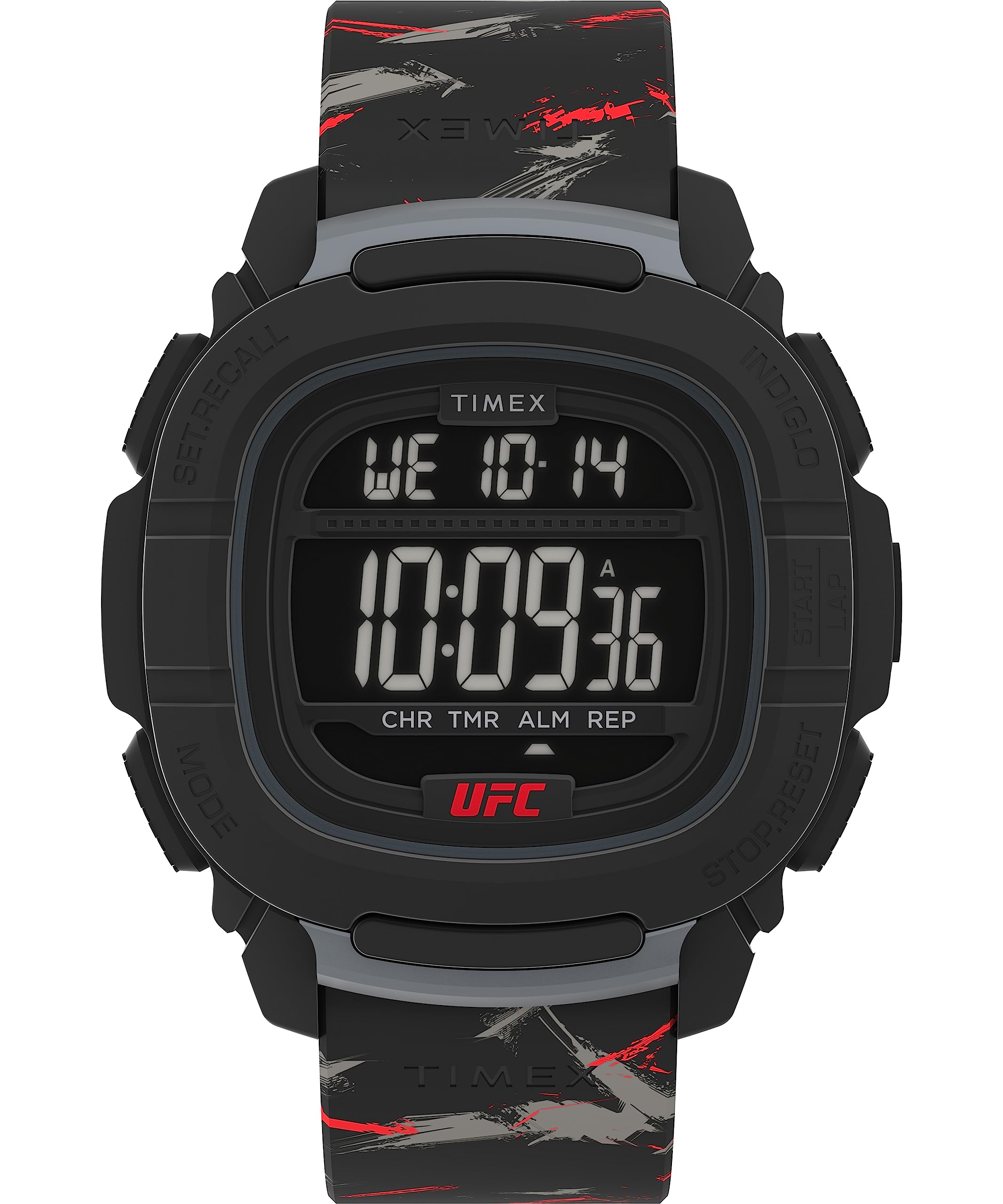Amazon.com: Timex UFC Men's Shockxl 47mm Watch - Black Strap Digital ...