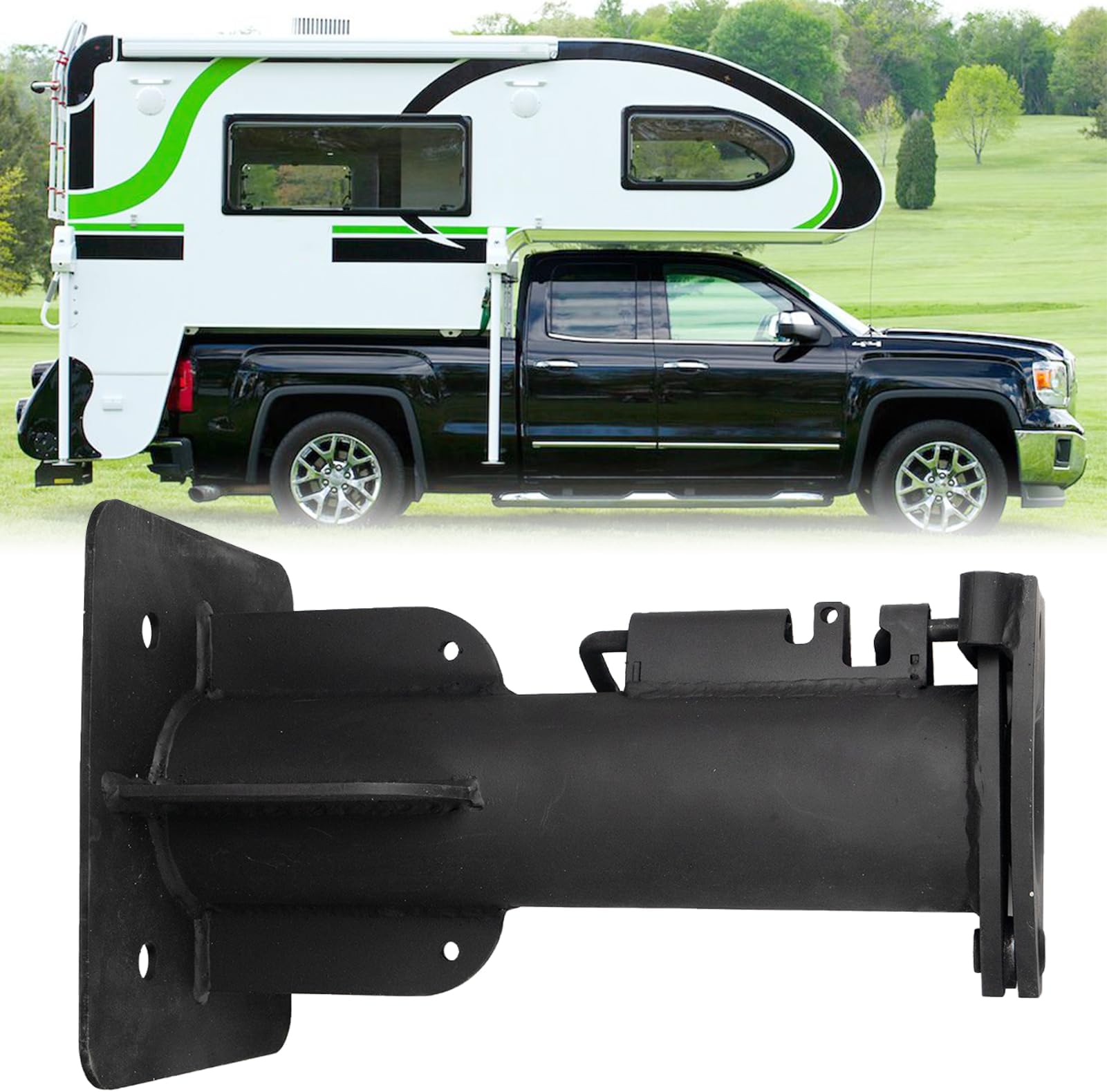 Amazon.com: Boeeda 17" Adjustable Fifth (5th) Wheel Adapter Hitch to ...