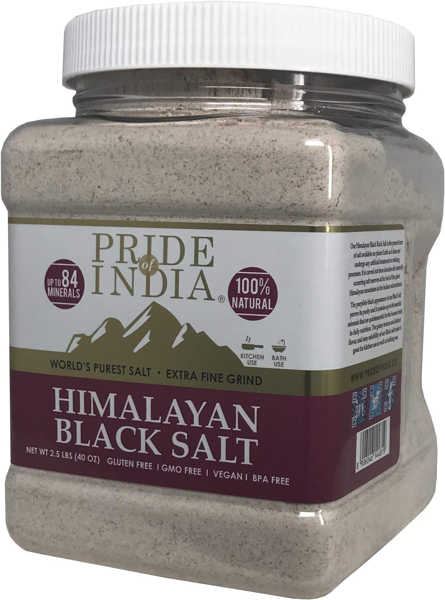 Amazon.com : Pride Of India - Himalayan Rock Salt - 84+ Natural Mineral ...