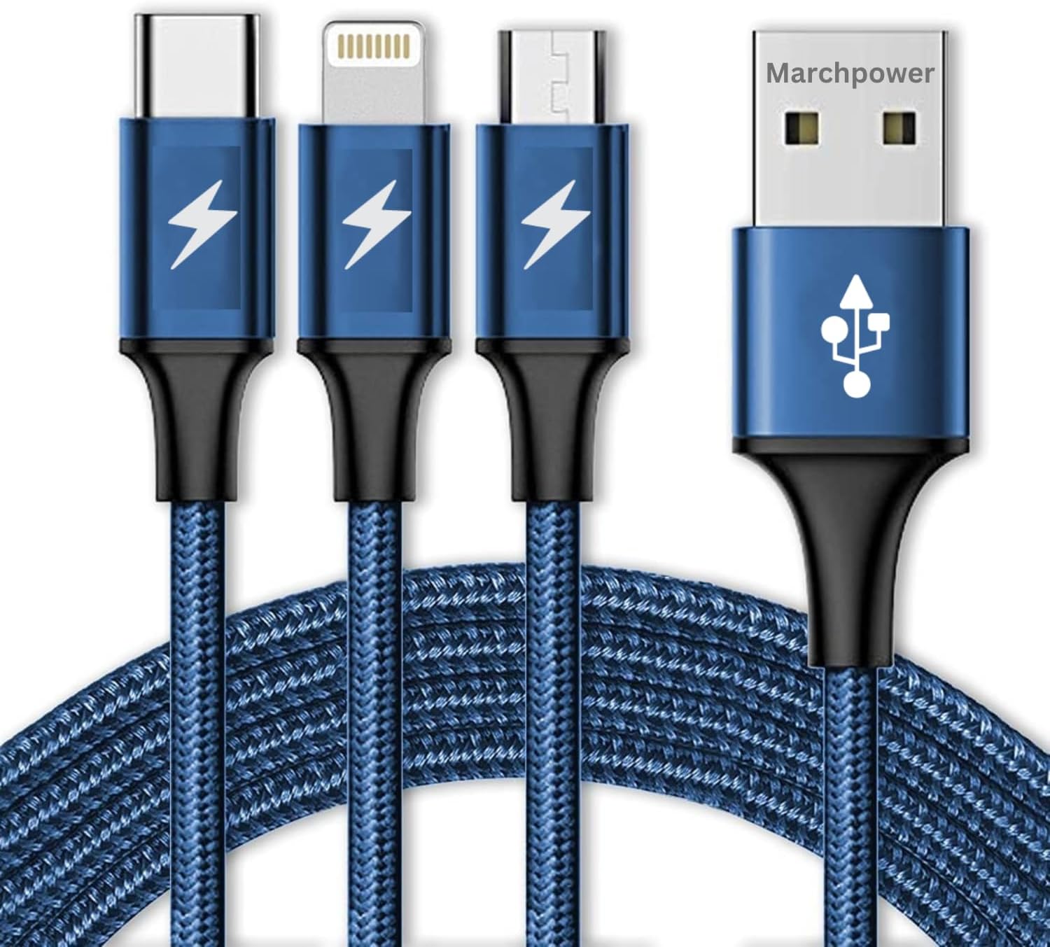 NOCXTUN RC-SR2 Pack of 1 Nylon Braided Multifunction Fast Charging ...