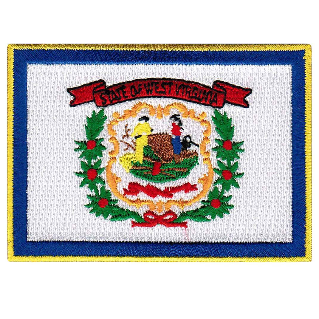 Amazon.com: West Virginia State Flag Embroidered Patch Iron-On WV ...
