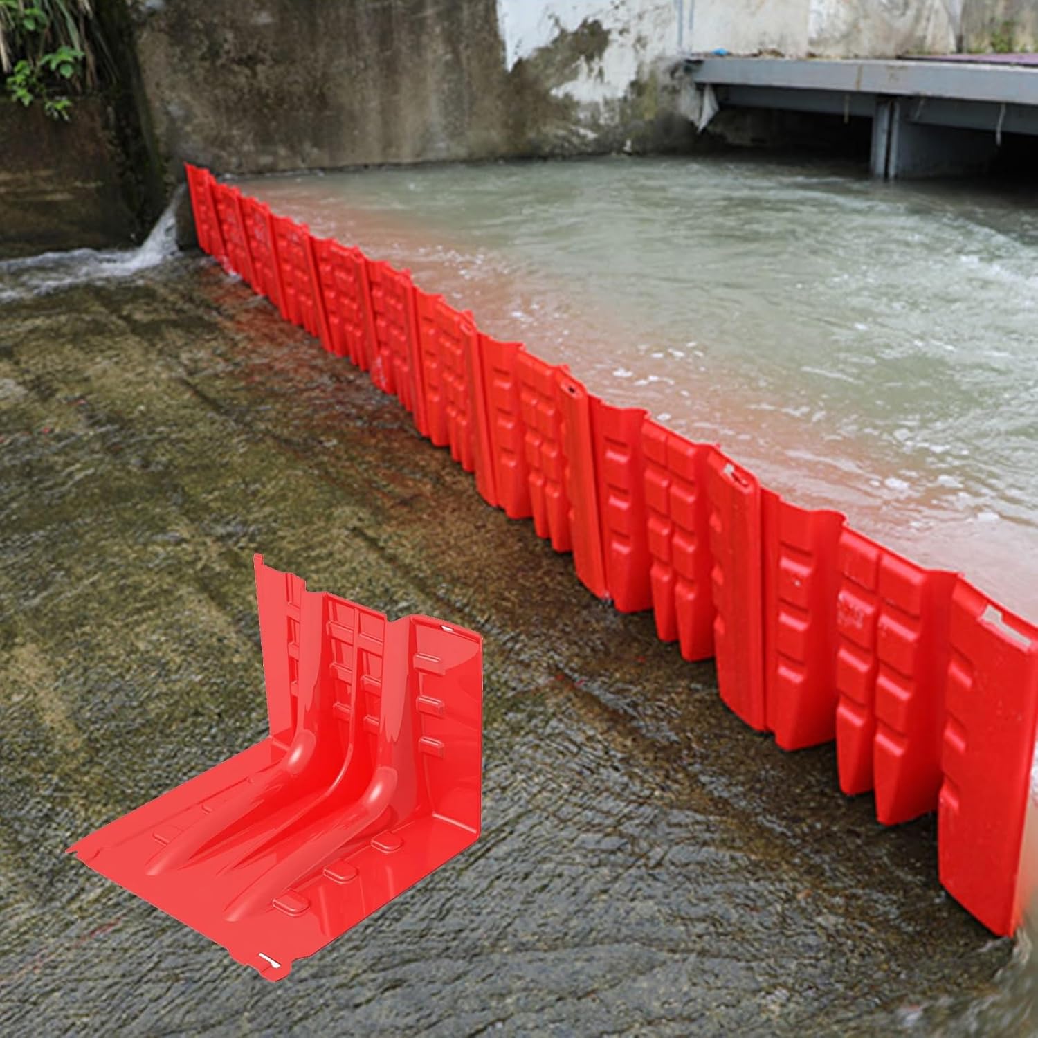 Amazon.co.jp: Flood Protection Barrier, L Type Flood Protection Board ...
