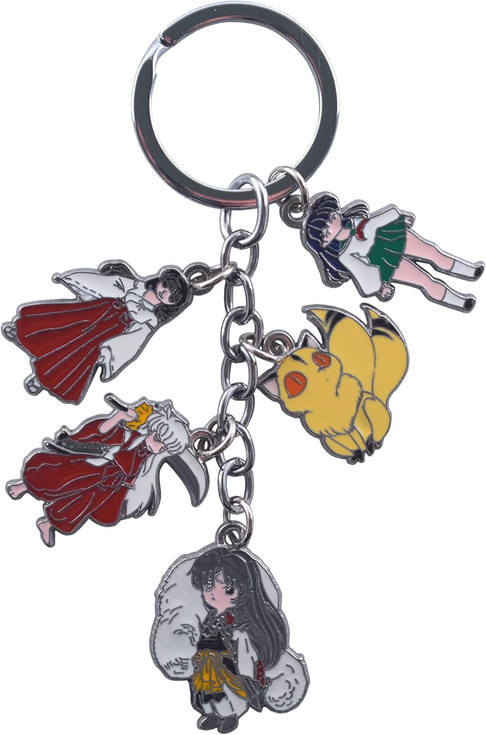 Amasukami Anime characters Sesshoumaru keyring with 5 Chibi figures at ...