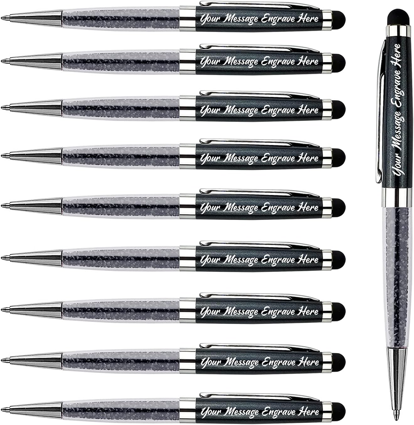 Amazon.com : Ancolo Personalized Office Pens-Black Writing Set Medium ...