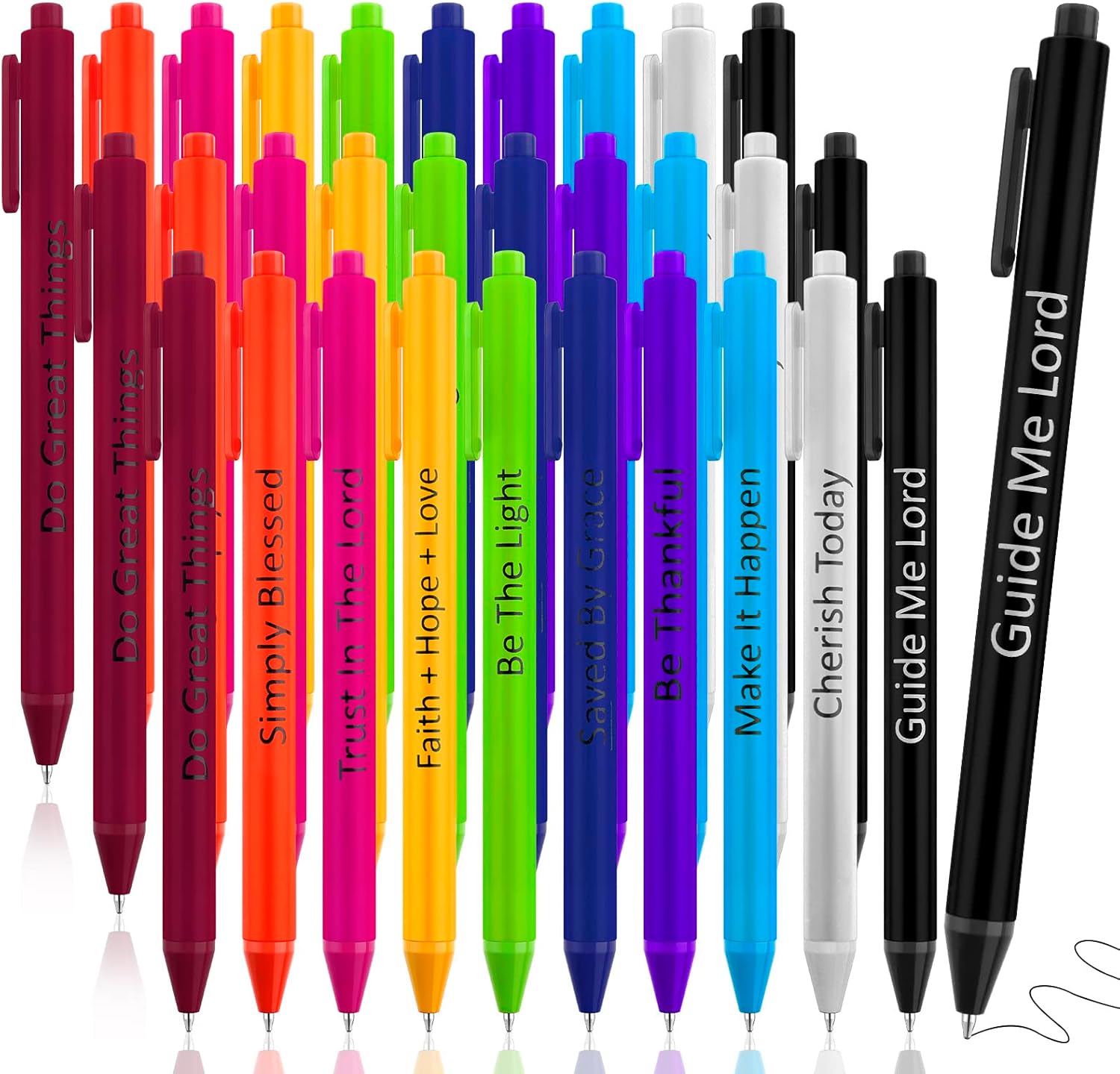 Amazon.com : 30 Pcs Christian Pens Bible Verse Christian Ballpoint Pens ...