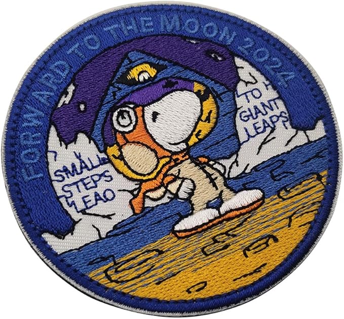 Amazon.com: USA Tactical Embroidered Flag Patches NASA Goes to The Moon ...